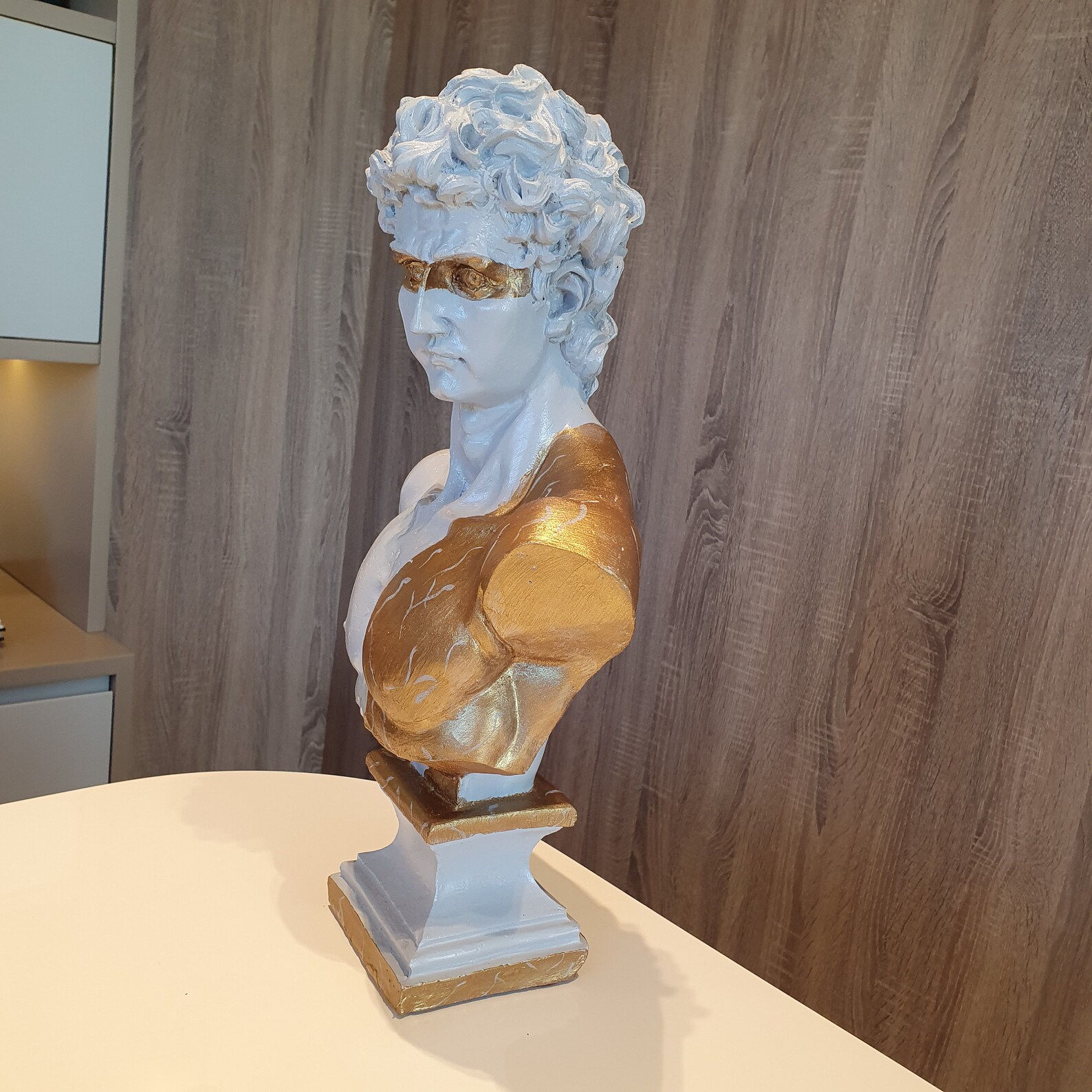 Handmade Large David Bust Statue, Modern Roman Sculpture (17.72 Inches ...
