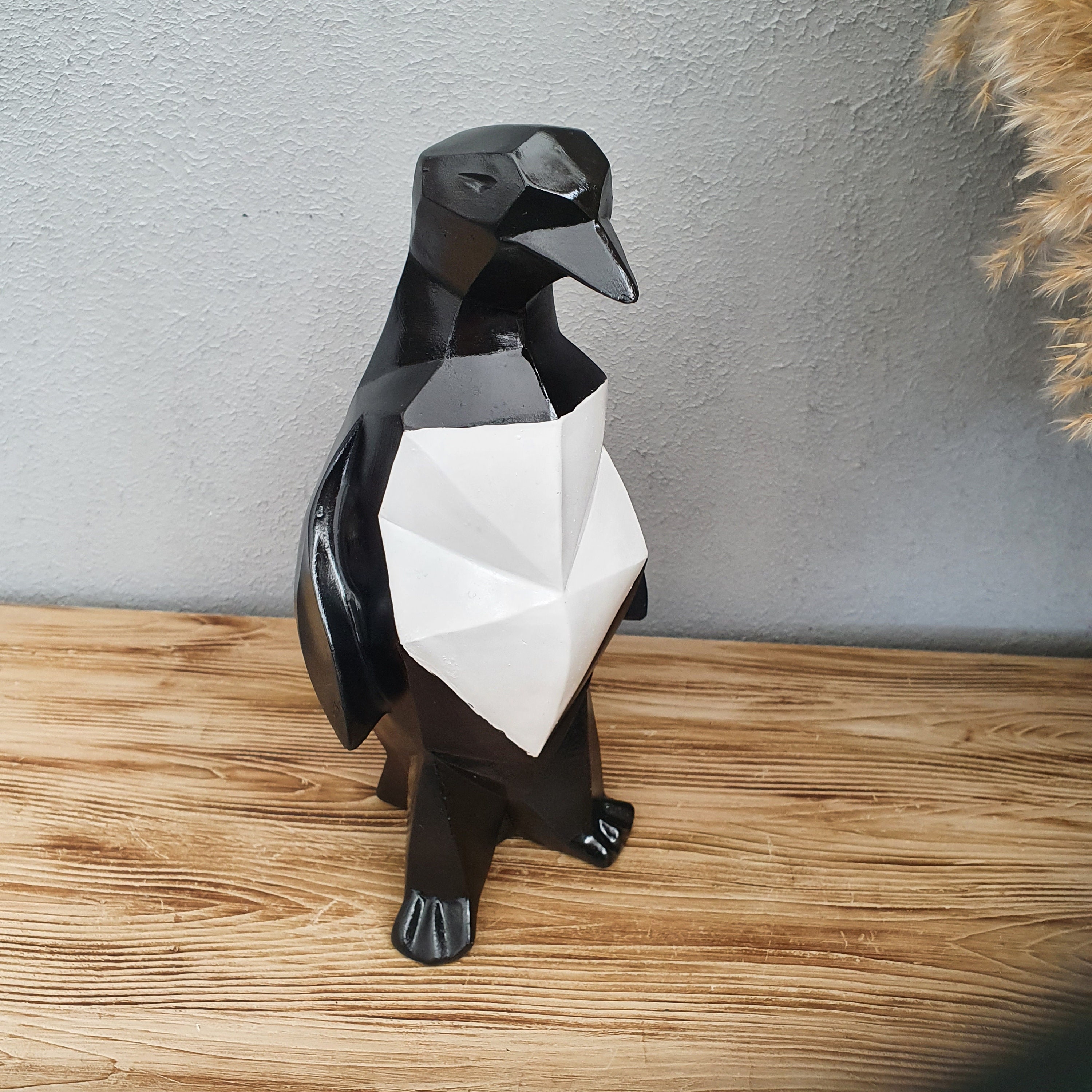 Decorative Cubic Penguin Statue Garden Sculpture Black - Etsy