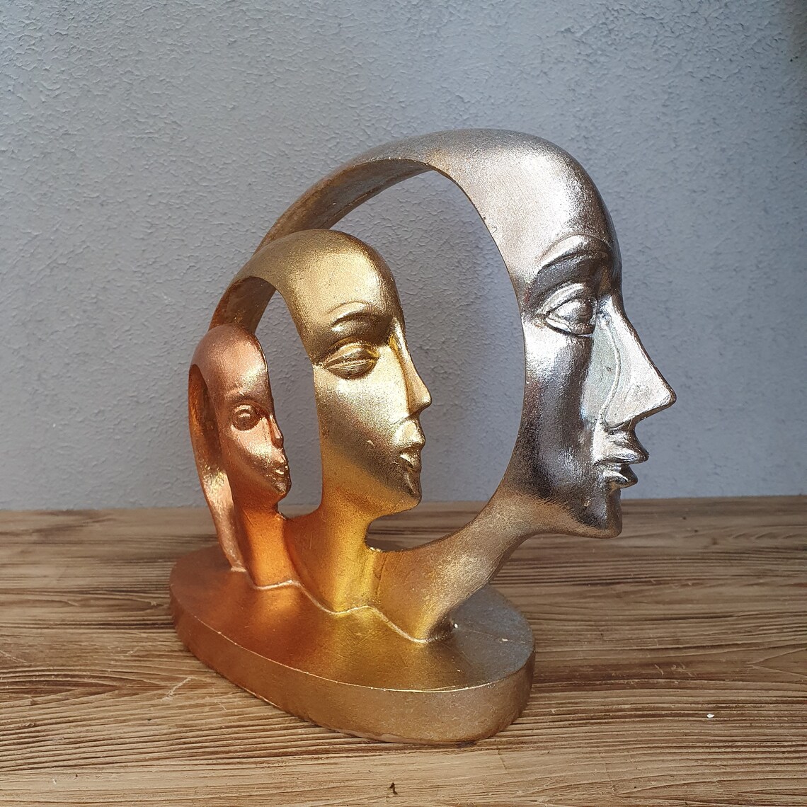 Three Faced Mask 12.60 Inches Bust Sculpture Homedecor - Etsy