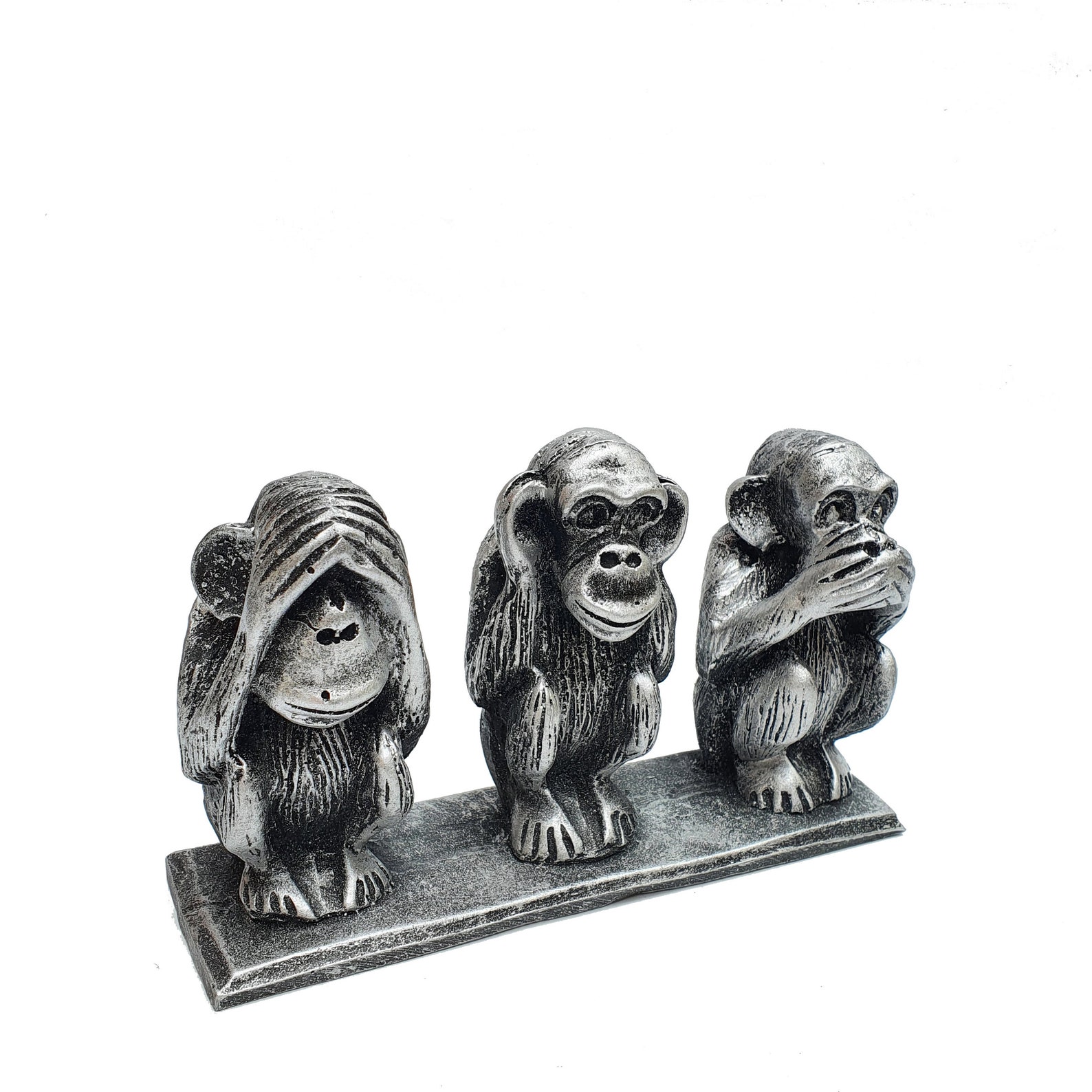 Three Wise Monkeys Statue 3 Monkey Idol see No Evil | Etsy Three Wise Monkeys Statue 3 Monkey Idol see No Evil | Etsy