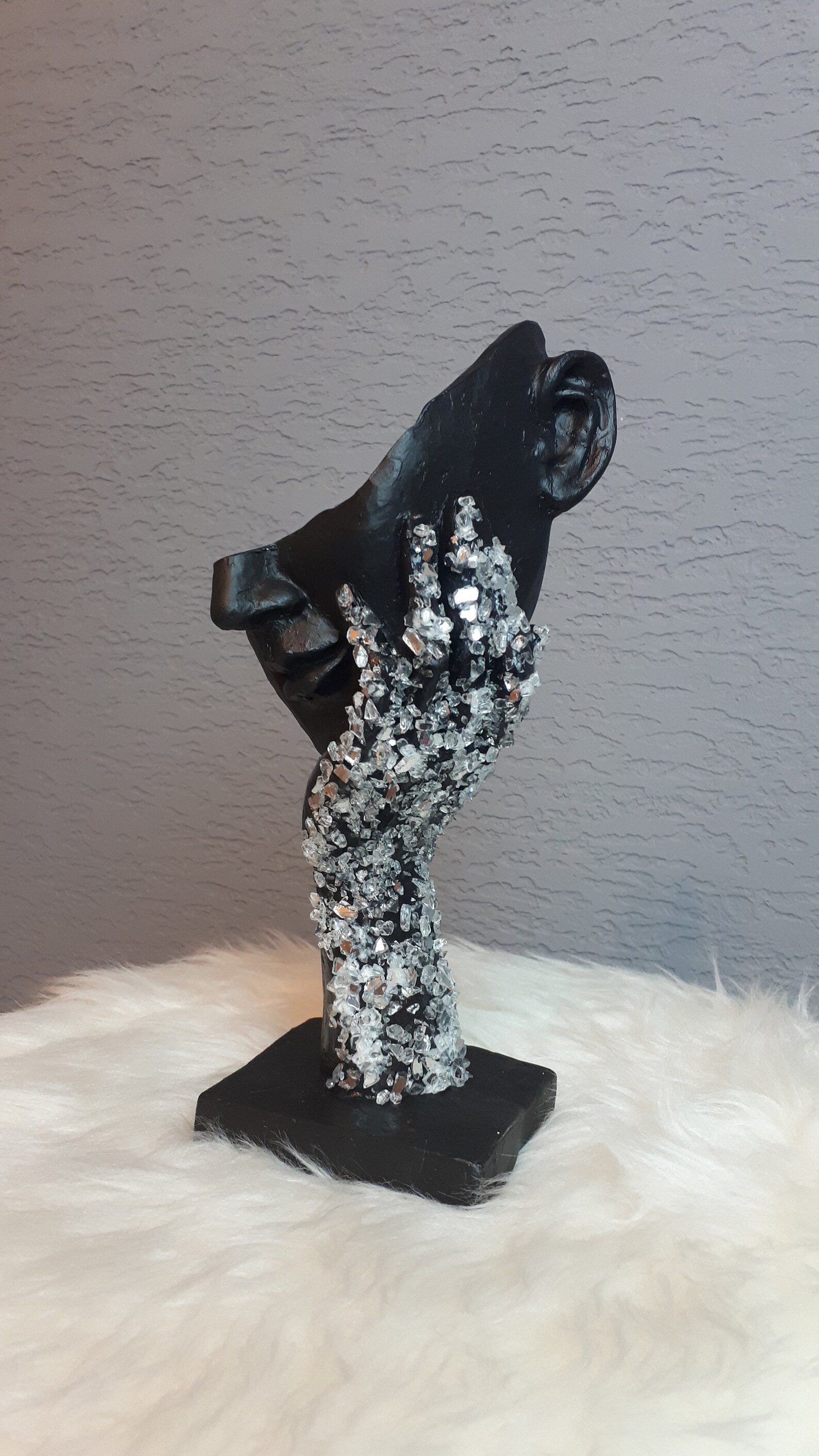 Single Face Mask With Stone Detail Mask Sculpture Statue | Etsy