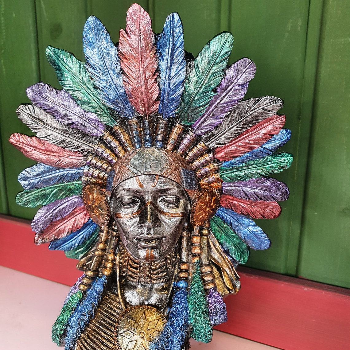 Native American Bust 1182 Inches Indian Woman Indian | Etsy