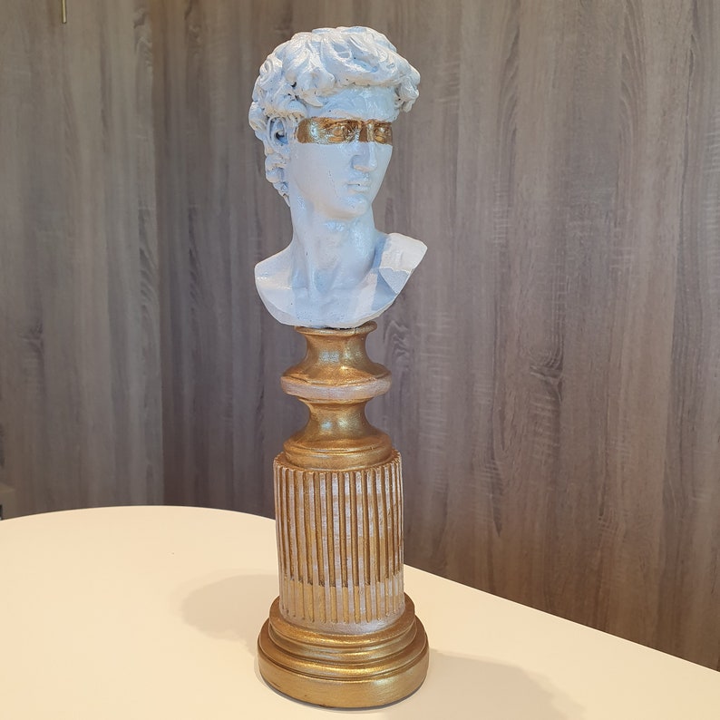 Large David Sculpture Statue David Bust Statue 11.81 Inches - Etsy