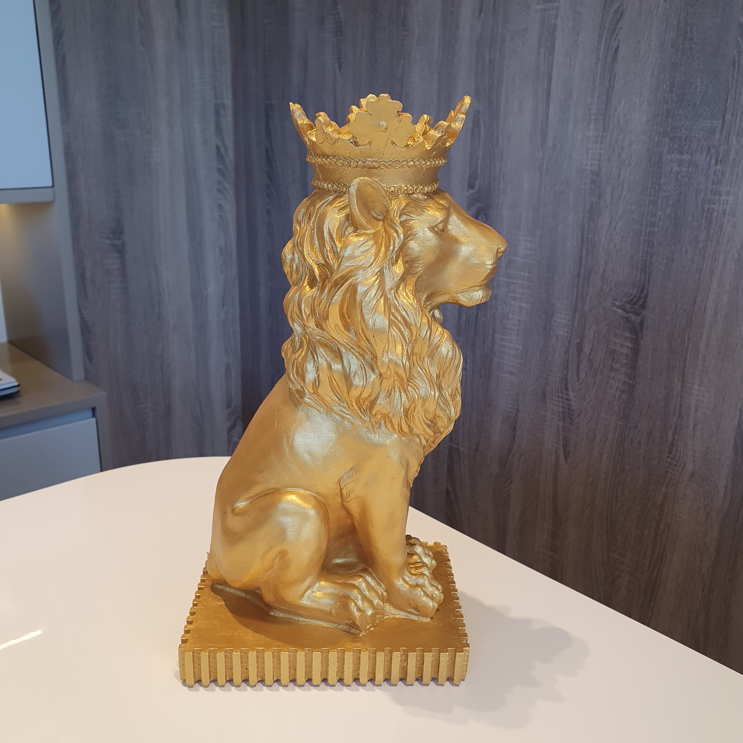 Decoration Lion Statue Lion King Sculpture Home Decoration - Etsy