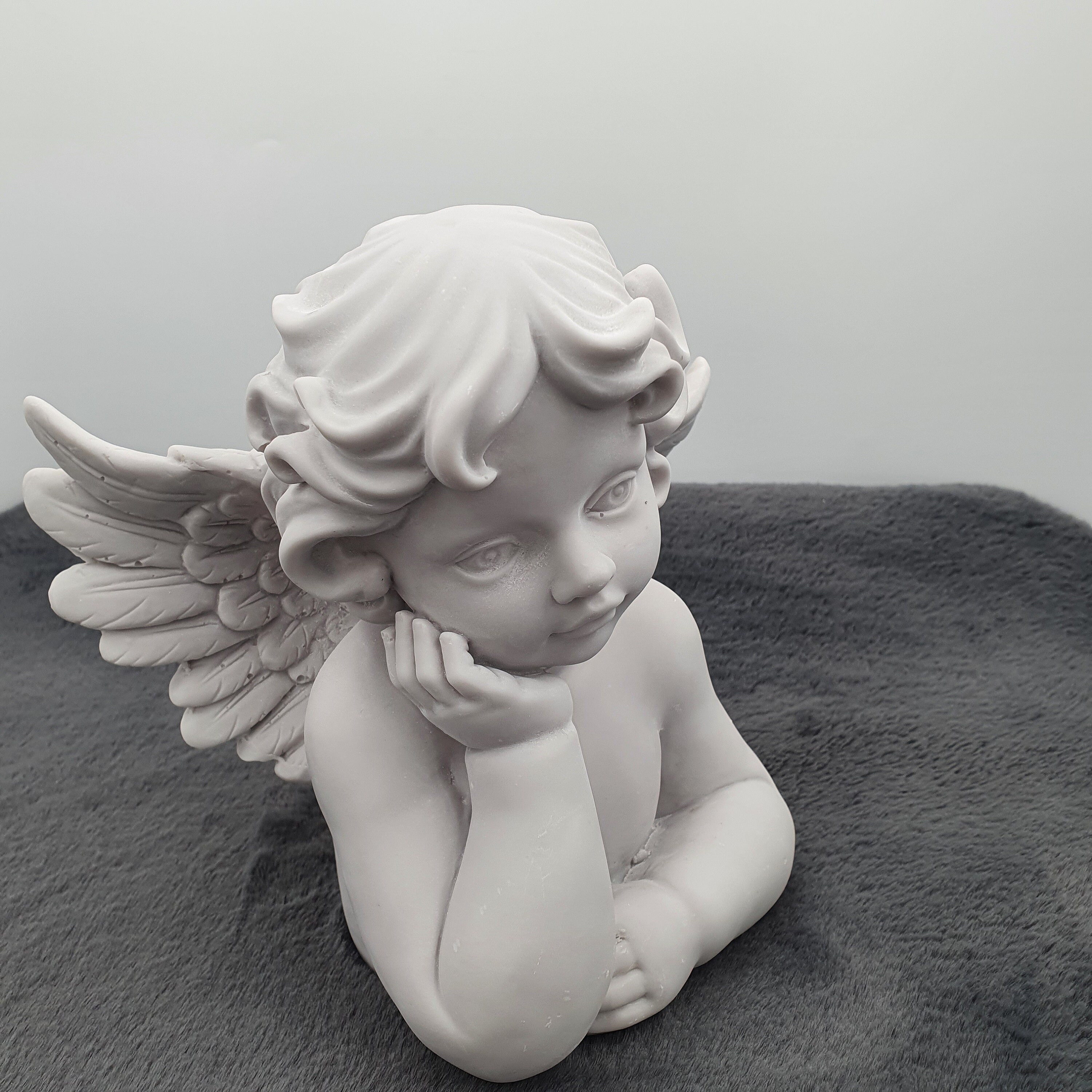 Handmade Angel Statue, Polyester Acrylic Paint, Home Decor (7.87 Inches ...