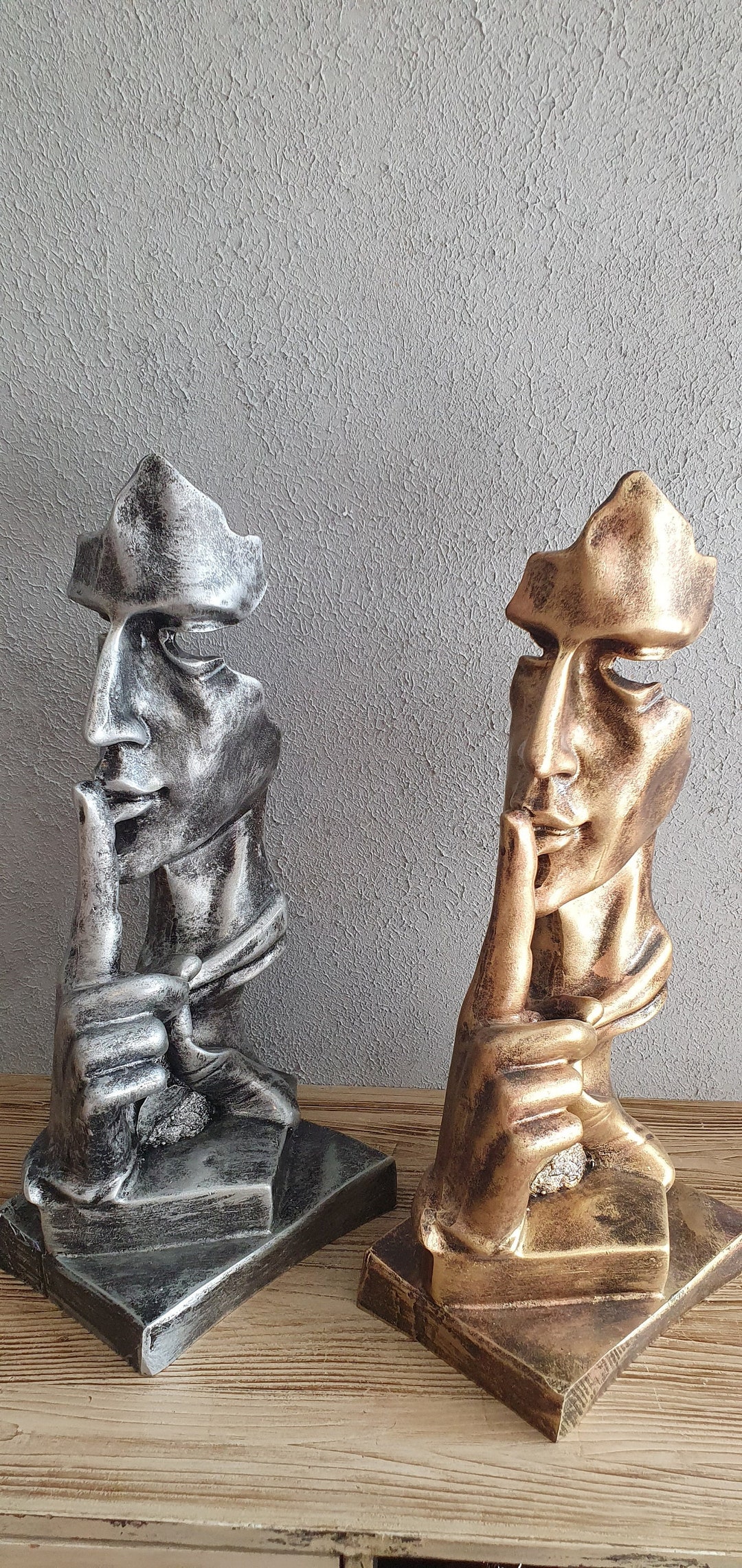 Large Silence Sculpture, Statue of Silence, 12.60 Inches, Office ...