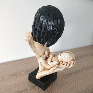 Mother and Baby Statue, 14.17 Inch, Large Lady Statue, Baby Shower Gift ...