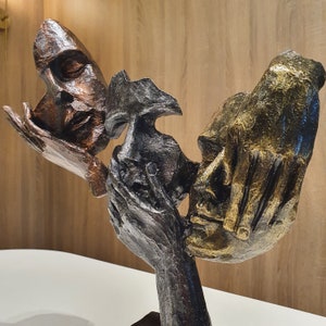 See No Evil Mask Sculpture, Custom Home Decor (11.42 Inch) - Etsy