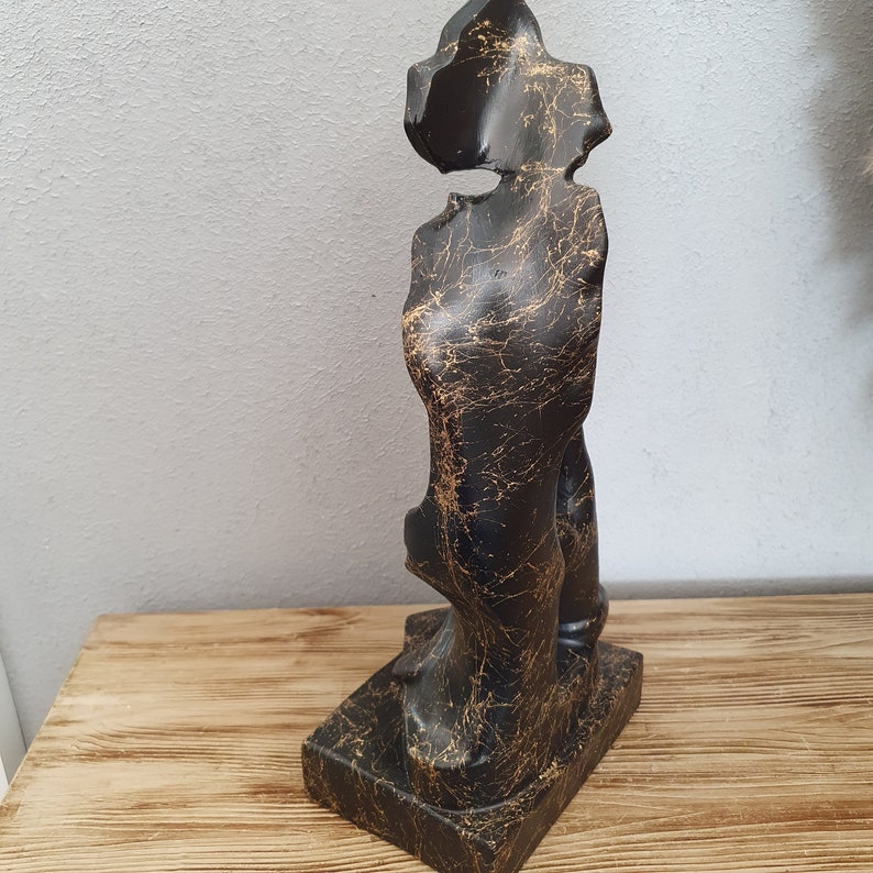 Handmade Silence Sculpture, Abstract Black Decor (12.60 Inches) - Etsy ...