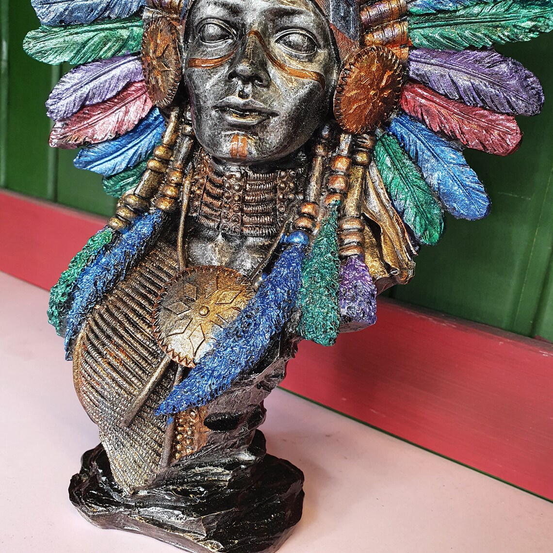 Native American Bust 1182 Inches Indian Woman Indian | Etsy
