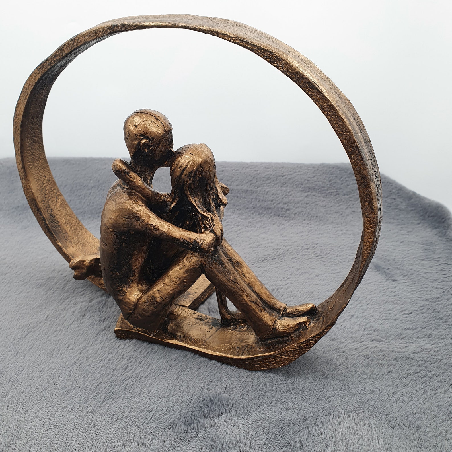 Circled Valentine Bust Love Sculpture 10.63 Inches Home - Etsy