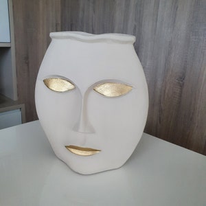 Two Faced Vase, Face Vase, Nordic Style Vase, Face Style Flowerpot ...