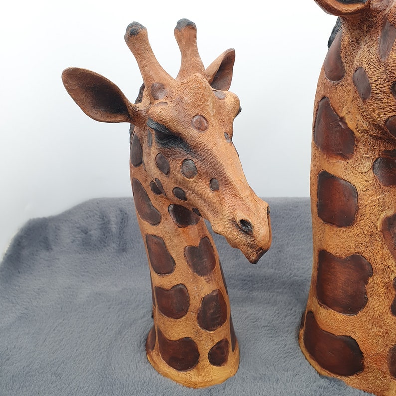 Giraffe Statue Sculpture Set Large Giraffe Statue Sculpture | Etsy