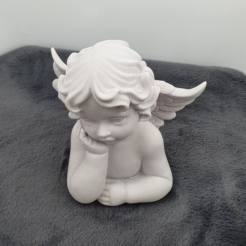 Handmade Angel Statue, Polyester Acrylic Paint, Home Decor (7.87 Inches ...