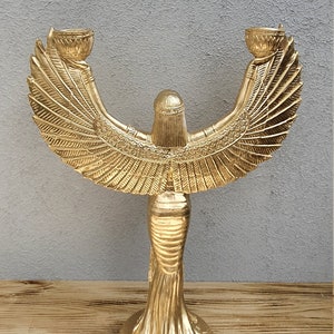 Ancient Isis Statue Gold Isis statue Isıs Open Wings statue | Etsy