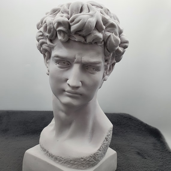 Large David Sculpture Statue 13 Inches David Bust Statue - Etsy