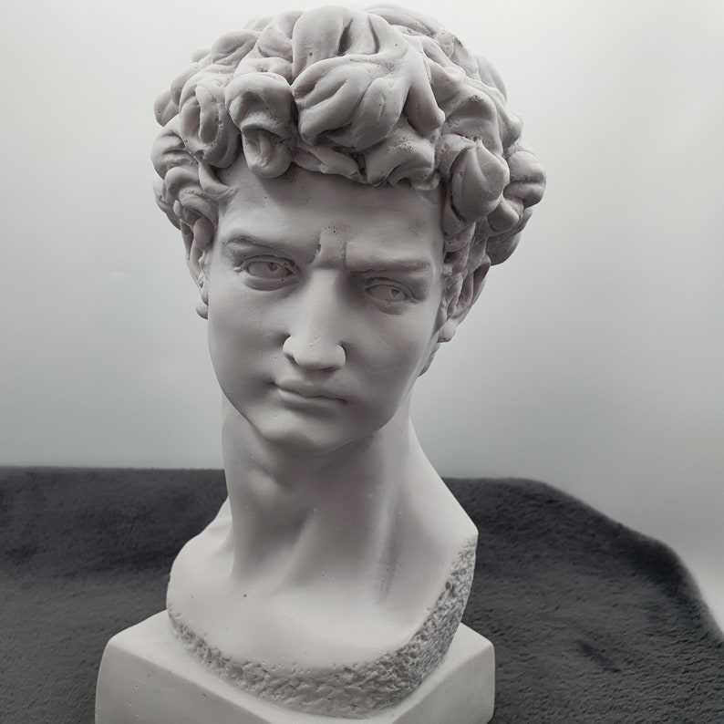 Large David Sculpture Statue 13 Inches David Bust Statue - Etsy