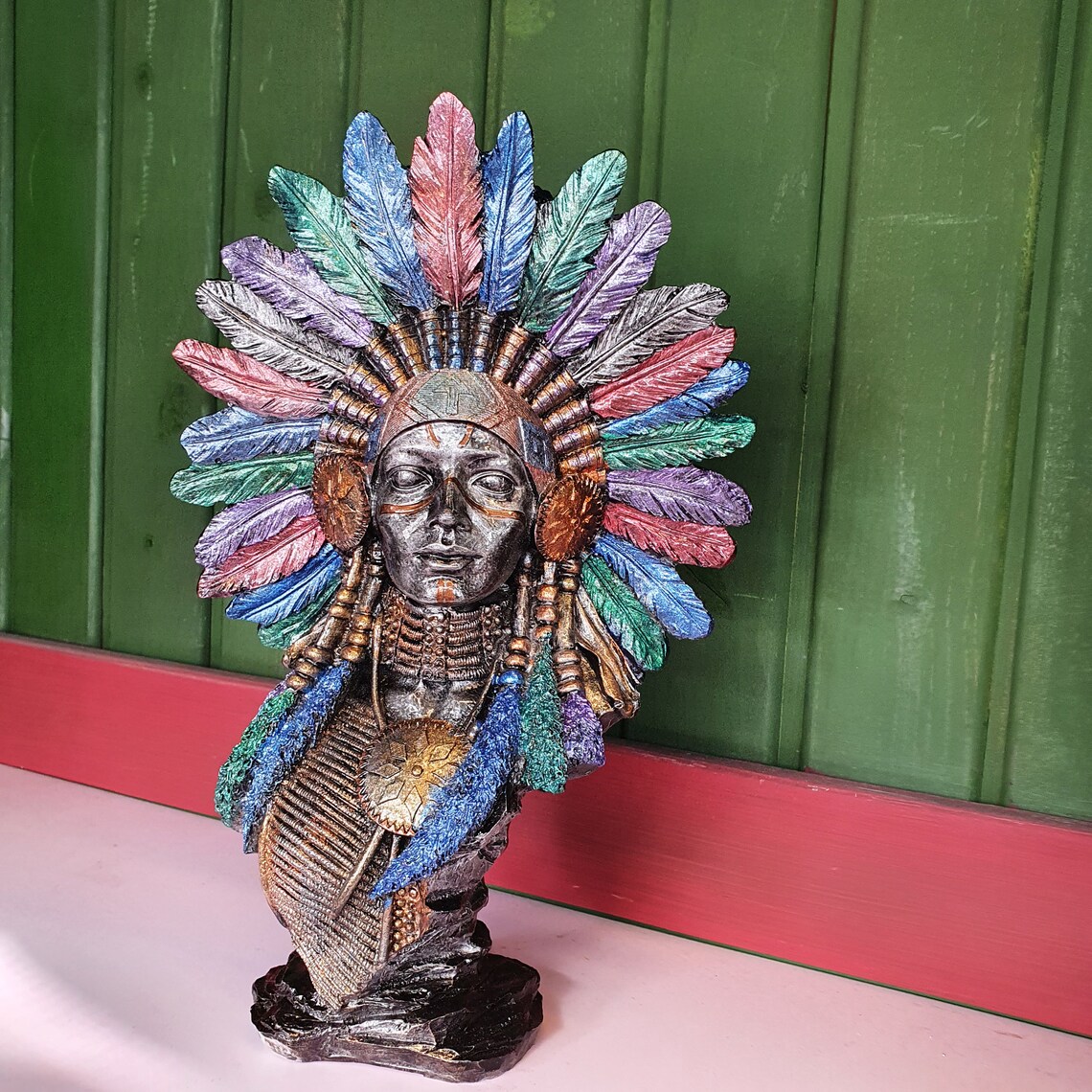 Native American Bust 1182 Inches Indian Woman Indian | Etsy