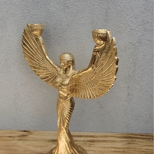 Ancient Isis Statue Gold Isis statue Isıs Open Wings statue | Etsy