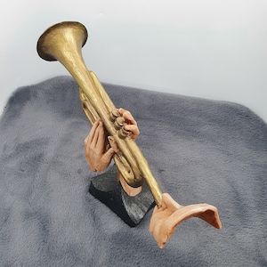Trumpet Player Man Mask, 13.39 ınch, Musical Instrument, Home Decor ...