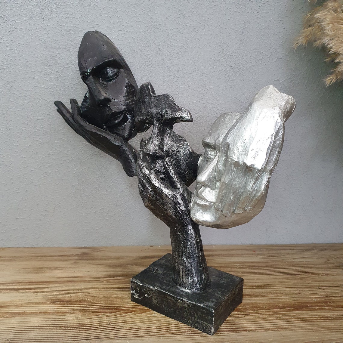 See No Evil Mask Sculpture, Modern Abstract Face Statue, Home Decor - Etsy