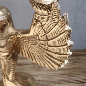 Ancient Isis Statue, Gold Isis Statue, Isıs Open Wings Statue, Goddess ...