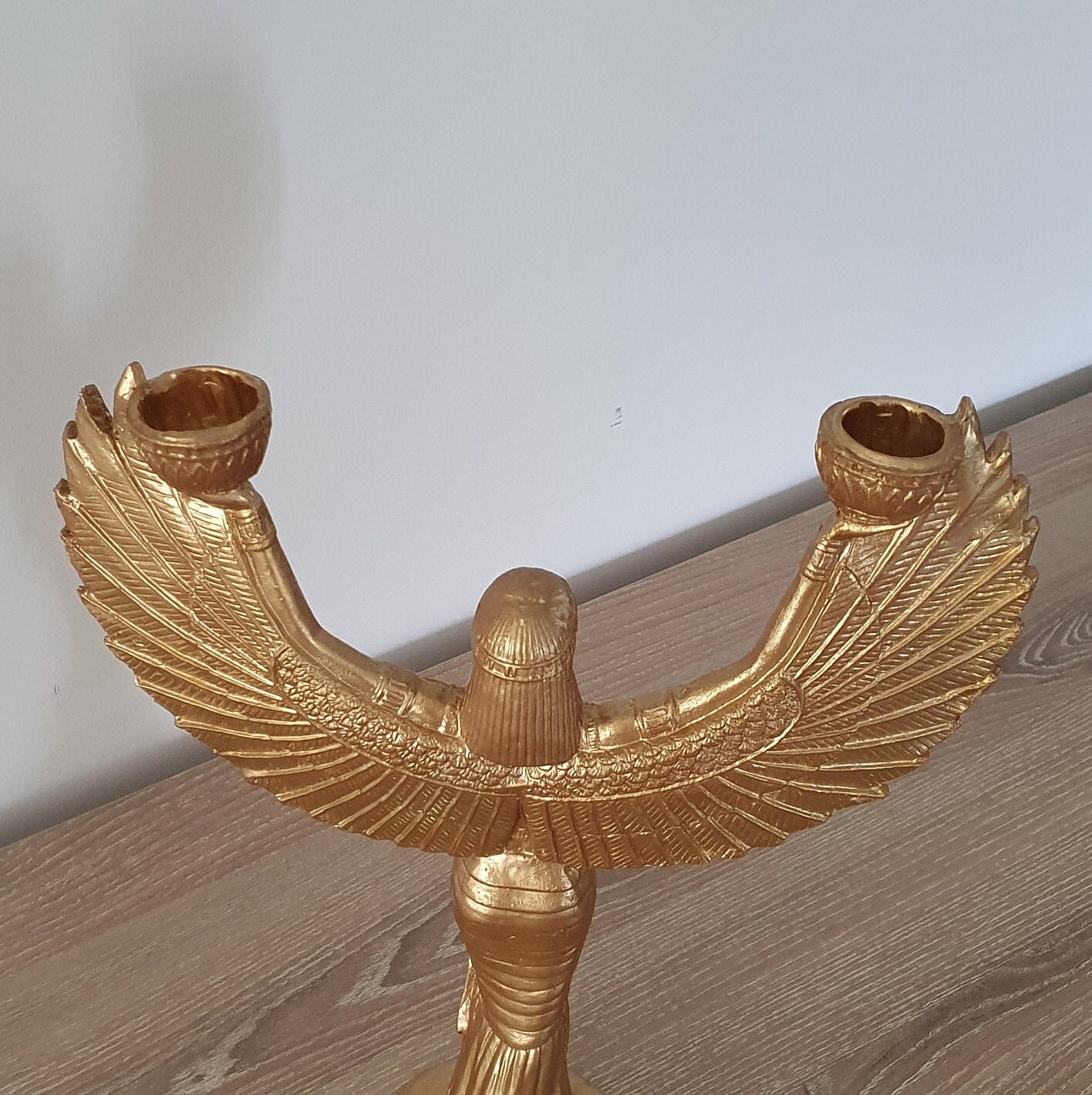 Ancient Isis Statue, Gold Isis Statue, Isıs Open Wings Statue, Goddess ...