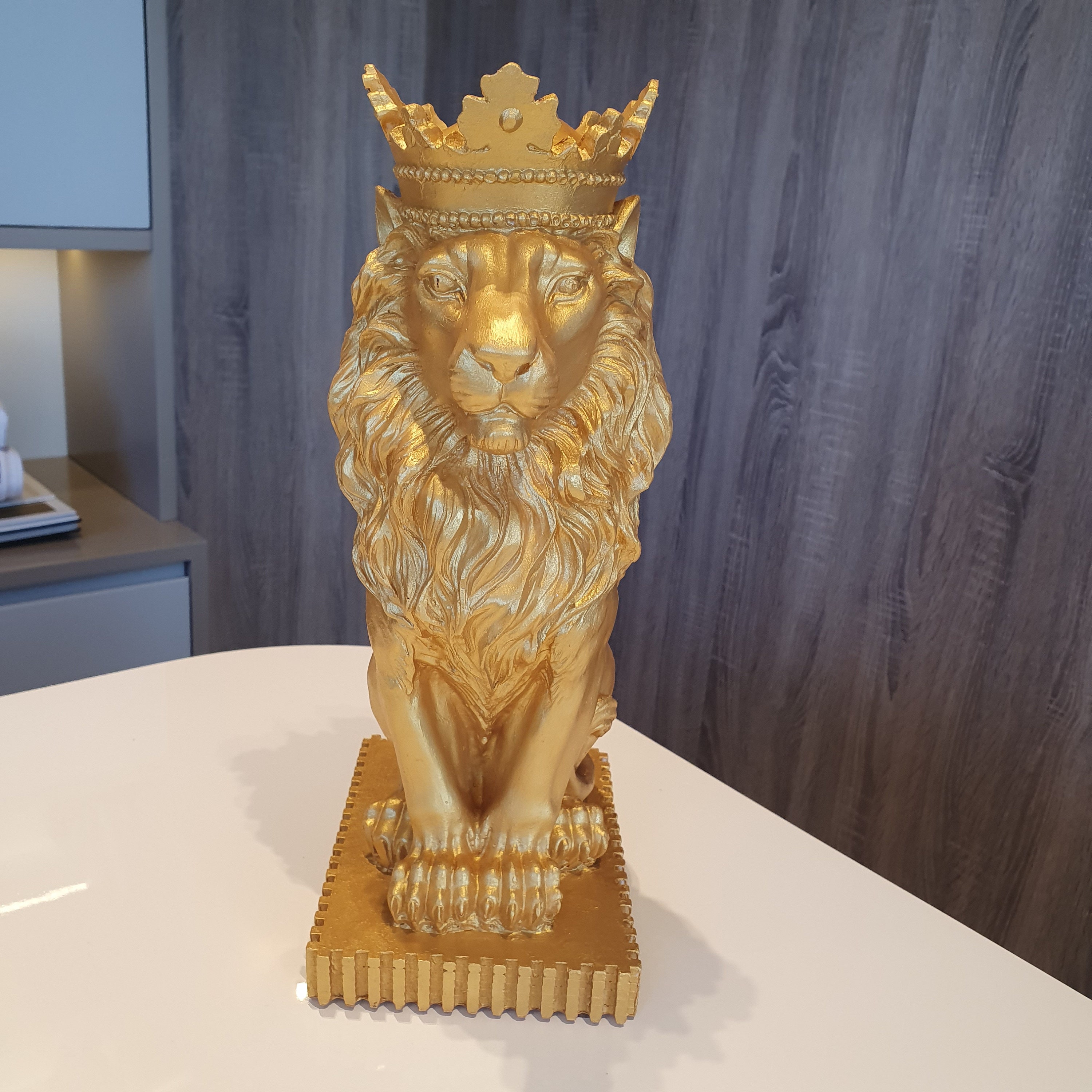 Decoration Lion Statue Lion King Sculpture Home Decoration - Etsy
