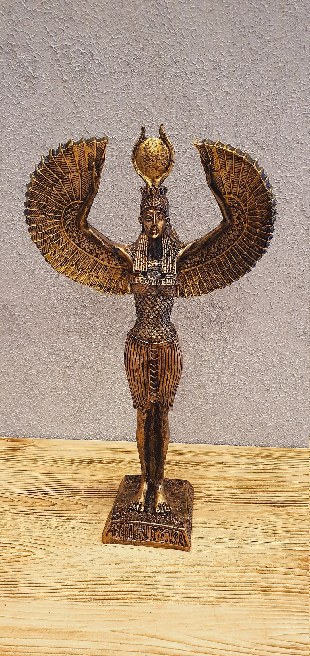 Egyptian Goddess Isis Open Wings Statue ,large God Statue Sculptures ...