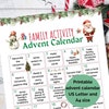Printable Christmas Kindness Challenge, Kindness Advent Calendar, Kids ...