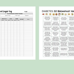 Printable Diabetic Meal Plan, Diabetic Food List, Diabetes Meal Ideas ...