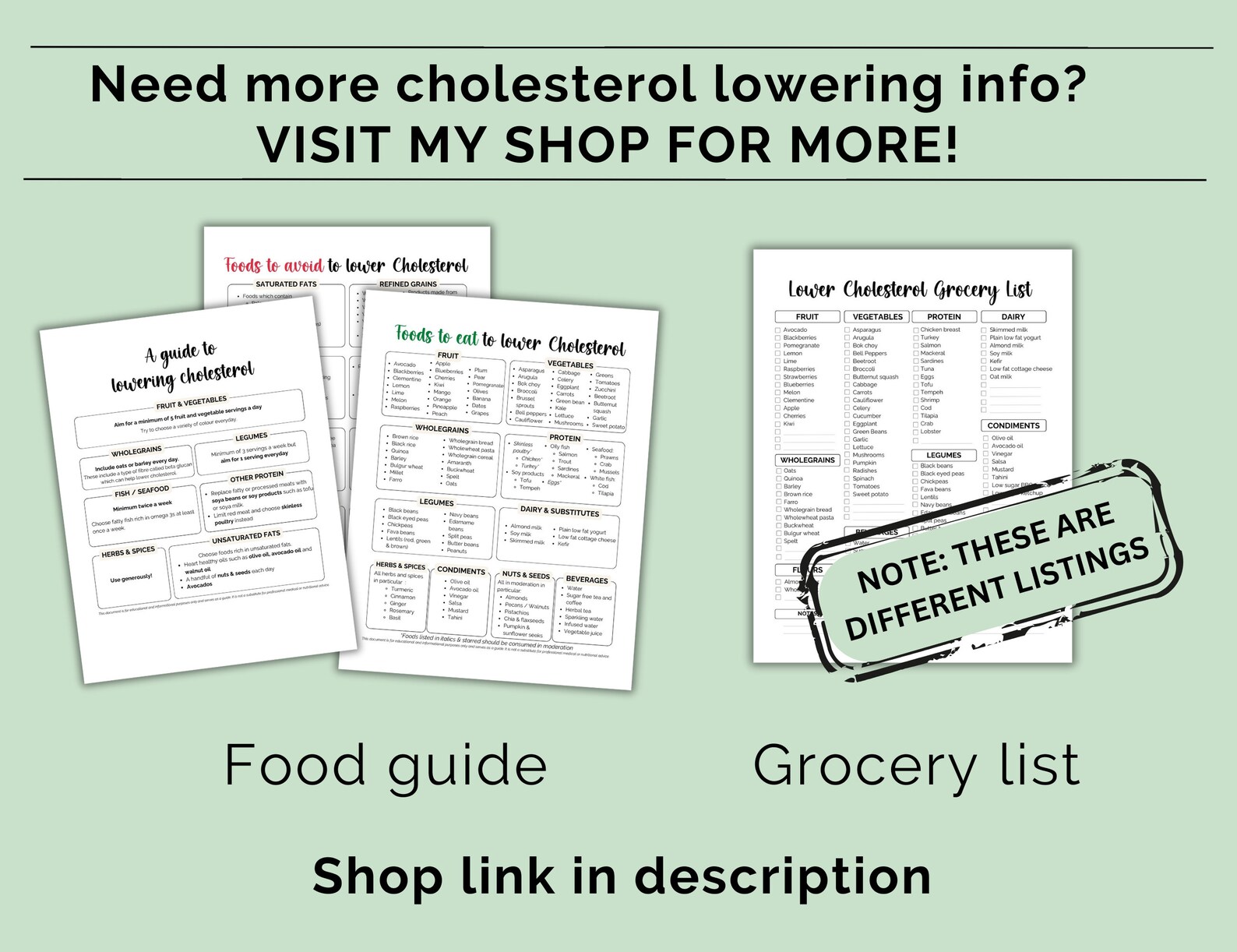 Cholesterol Lowering Printable Meal Plan, Low Cholesterol Food List ...