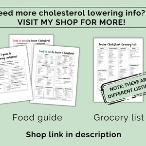 Cholesterol Lowering Printable Meal Plan, Low Cholesterol Food List ...
