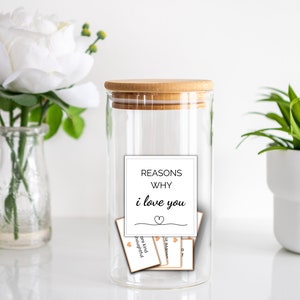 Printable Reasons I Love You, Love Notes for Him, Valentines Day Gift ...