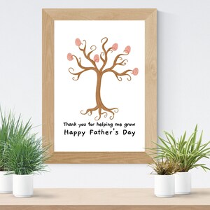Father's Day Printable, Handprint Keepsake, Fingerprint Craft ...