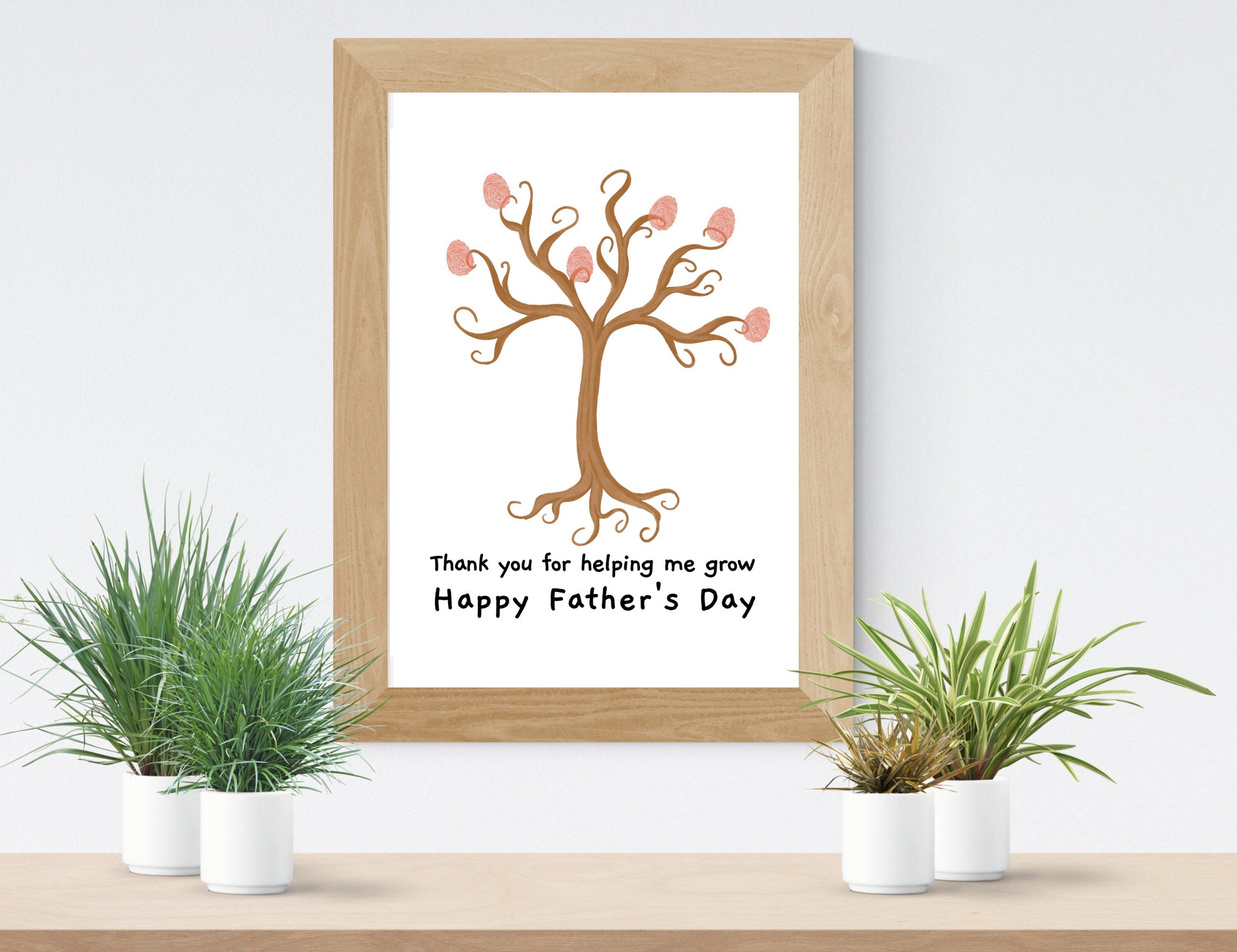 Father's Day Printable, Handprint Keepsake, Fingerprint Craft ...