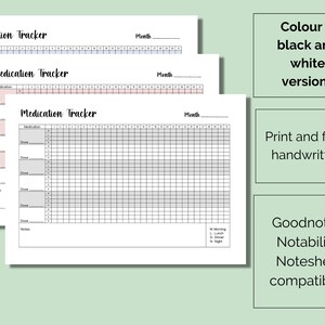 Printable Daily Medication Tracker, Printable Medication Log, Daily ...