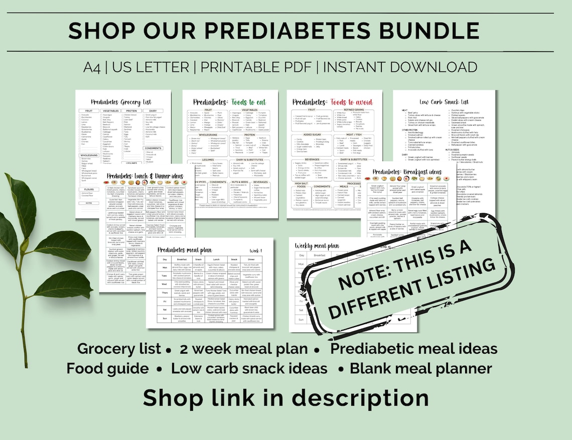 Prediabetes Meal Plan, Pre Diabetes Diet Plan, Diabetic Meal Snack ...