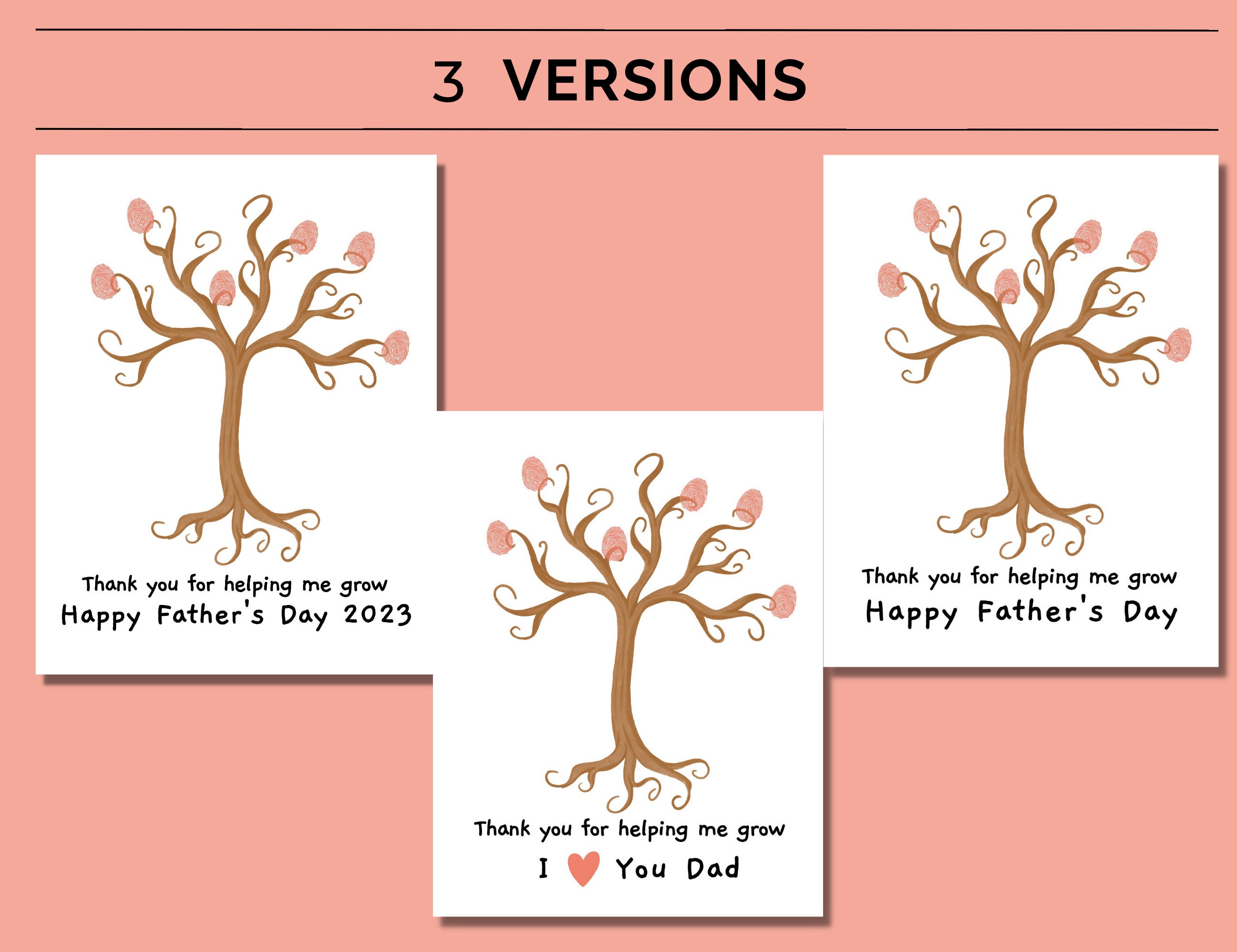 Father's Day Printable, Handprint Keepsake, Fingerprint Craft ...