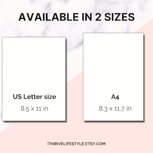 Minimalistic Vision Board Template | Printable Vision Board | Goal ...