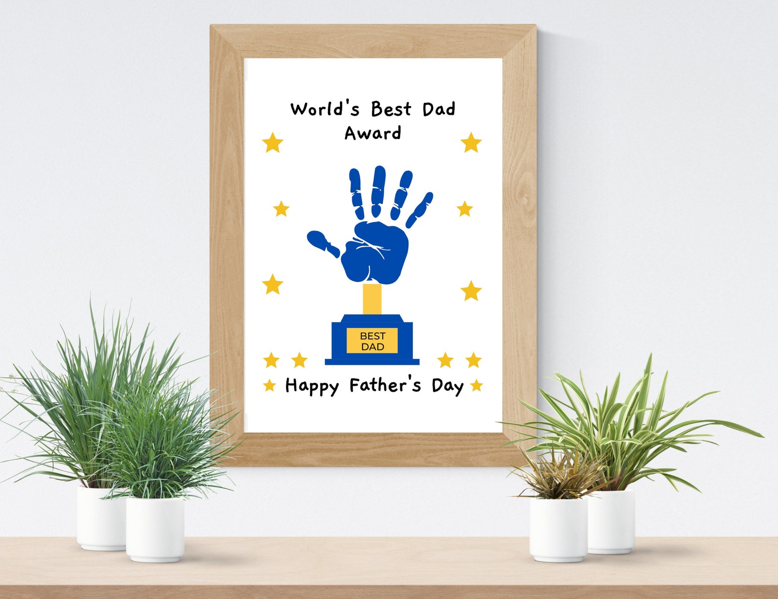 Father's Day Handprint, Craft Father's Day, Kids Baby Toddler Keepsake ...