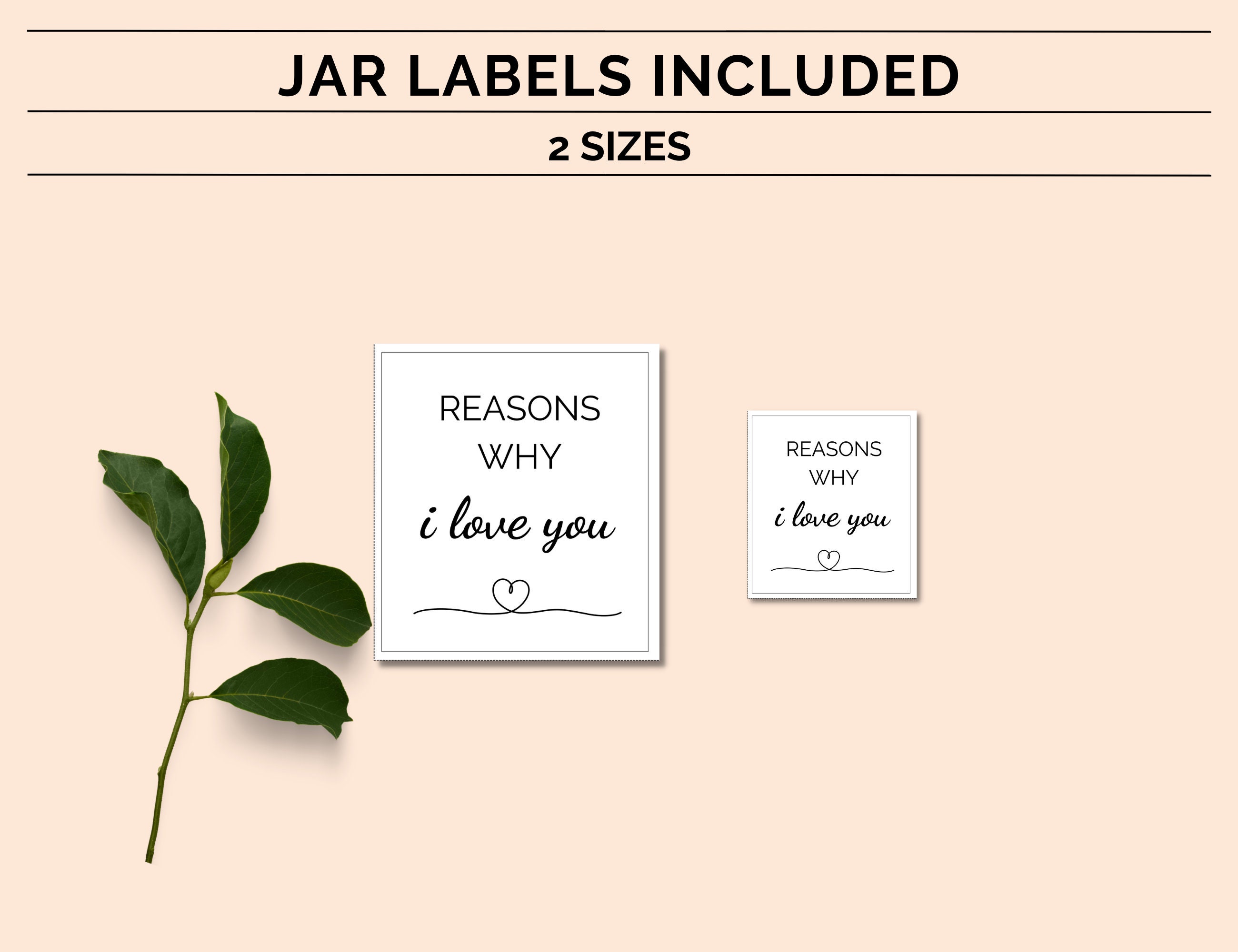 Printable Love Notes for Him, Reasons I Love You, Valentines Day Gift ...