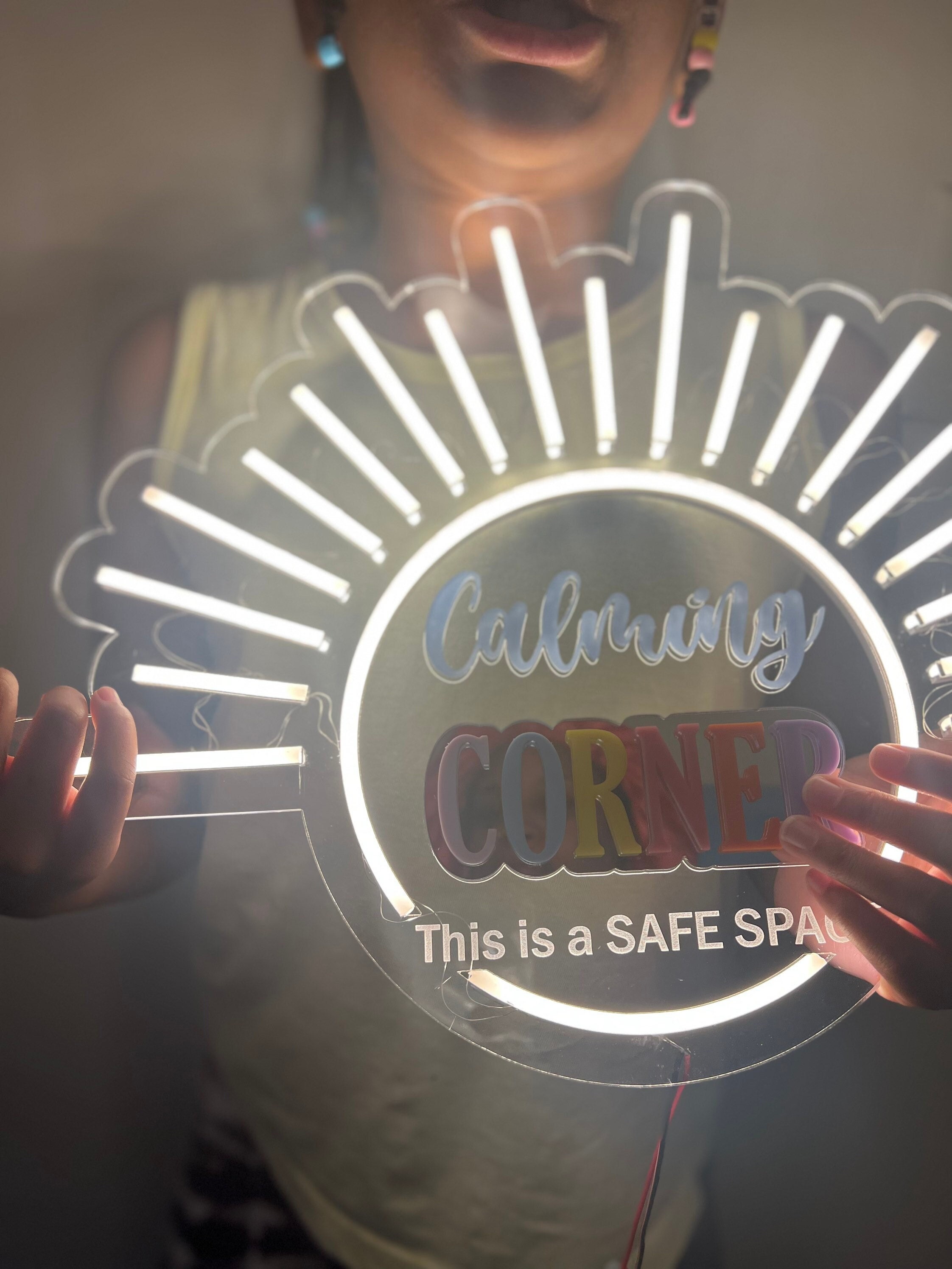 Neon Flex Calming Corner Sign-make Your Own Sign-diy LED Sign-digital ...
