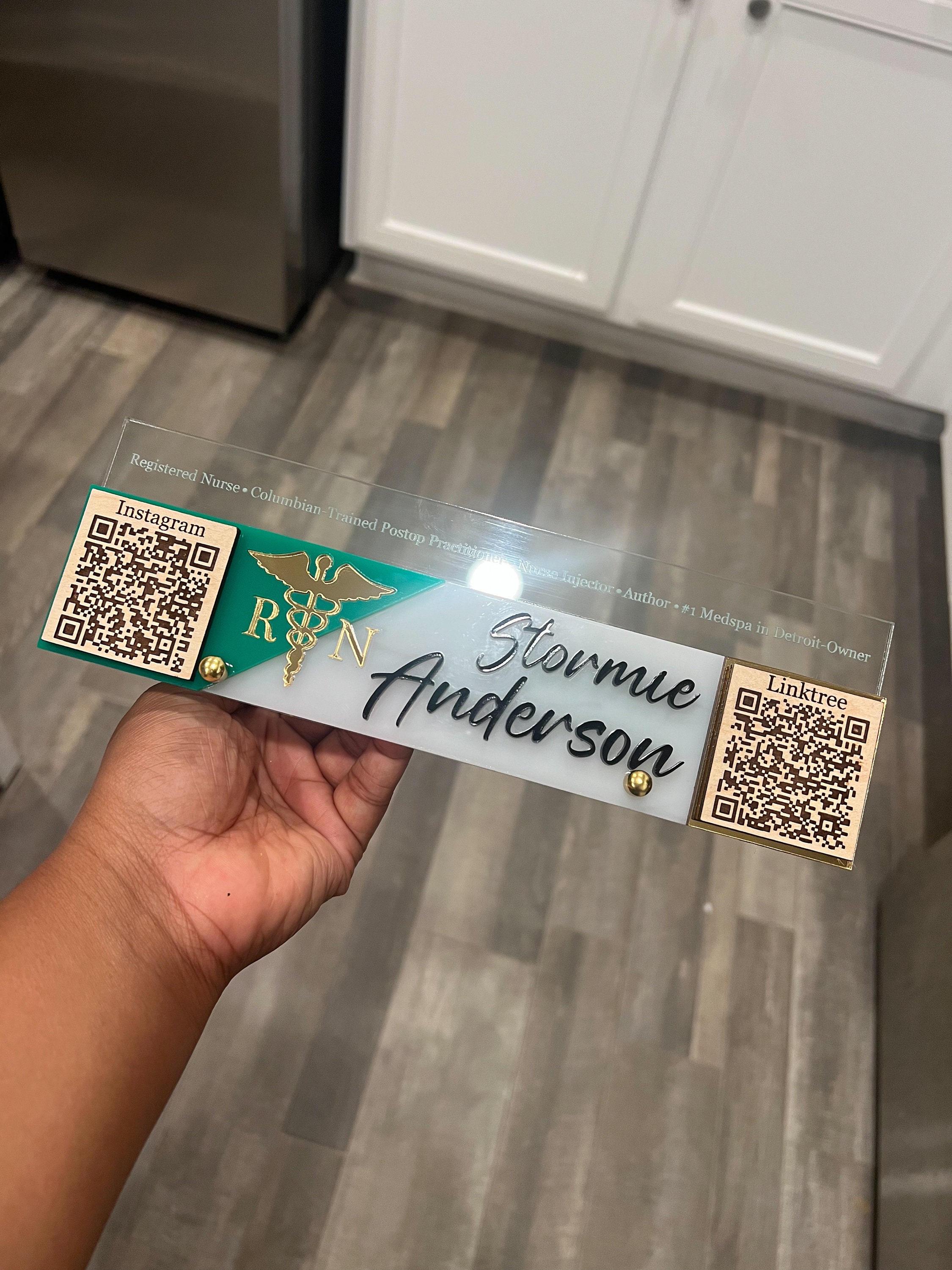 Nurse/medical Desk Plate, RN, Registered Nurse, Medical Pro, Name Plate ...