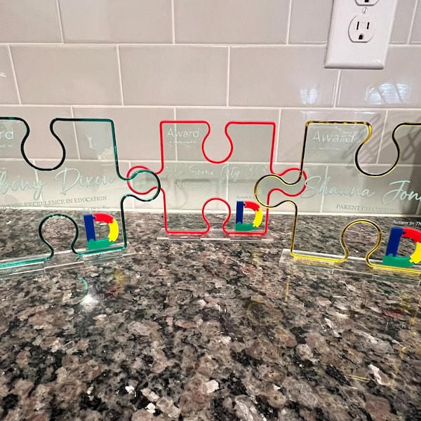 Puzzle Piece Award - Etsy