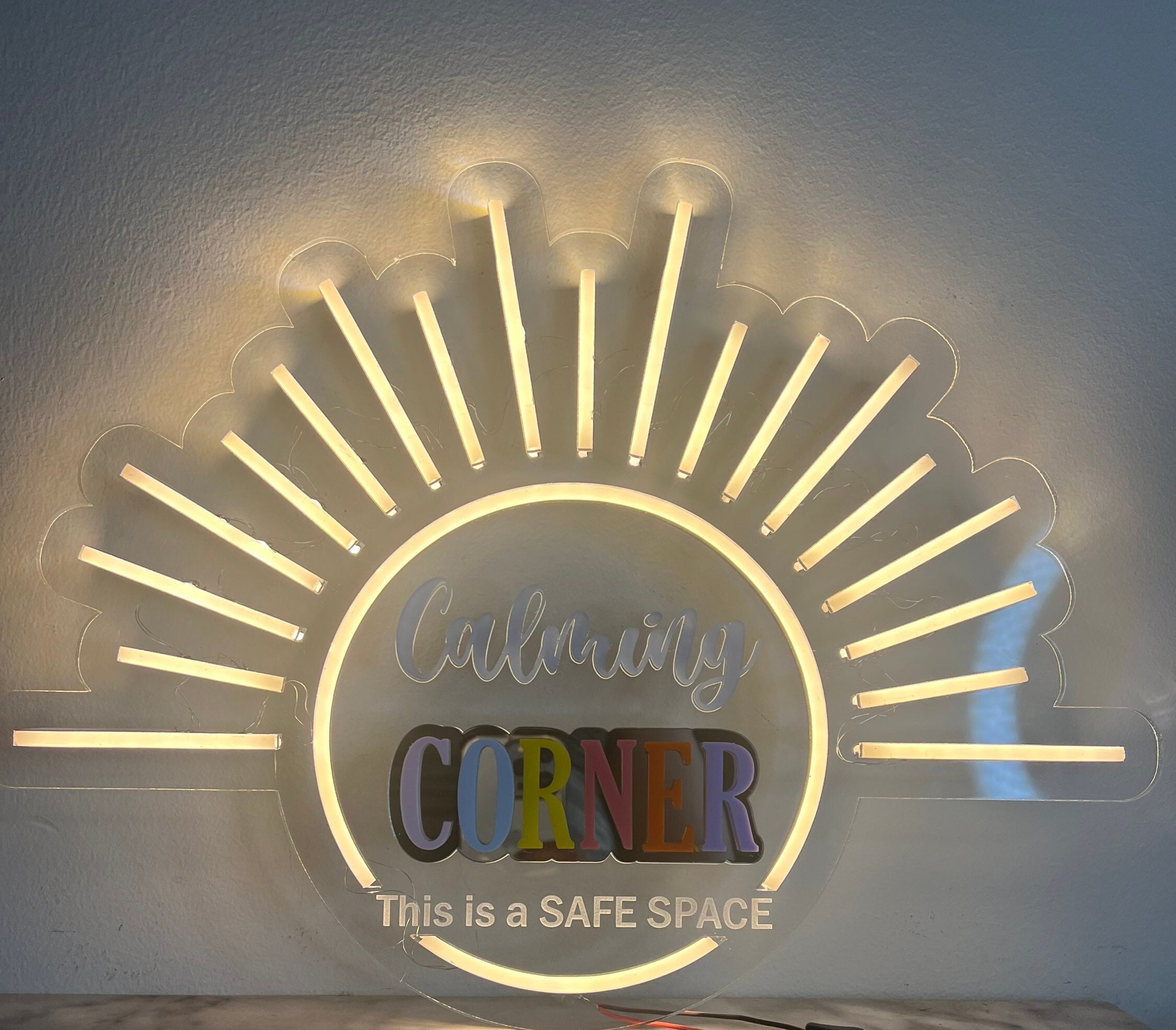 Neon Flex Calming Corner Sign-make Your Own Sign-diy LED Sign-digital ...