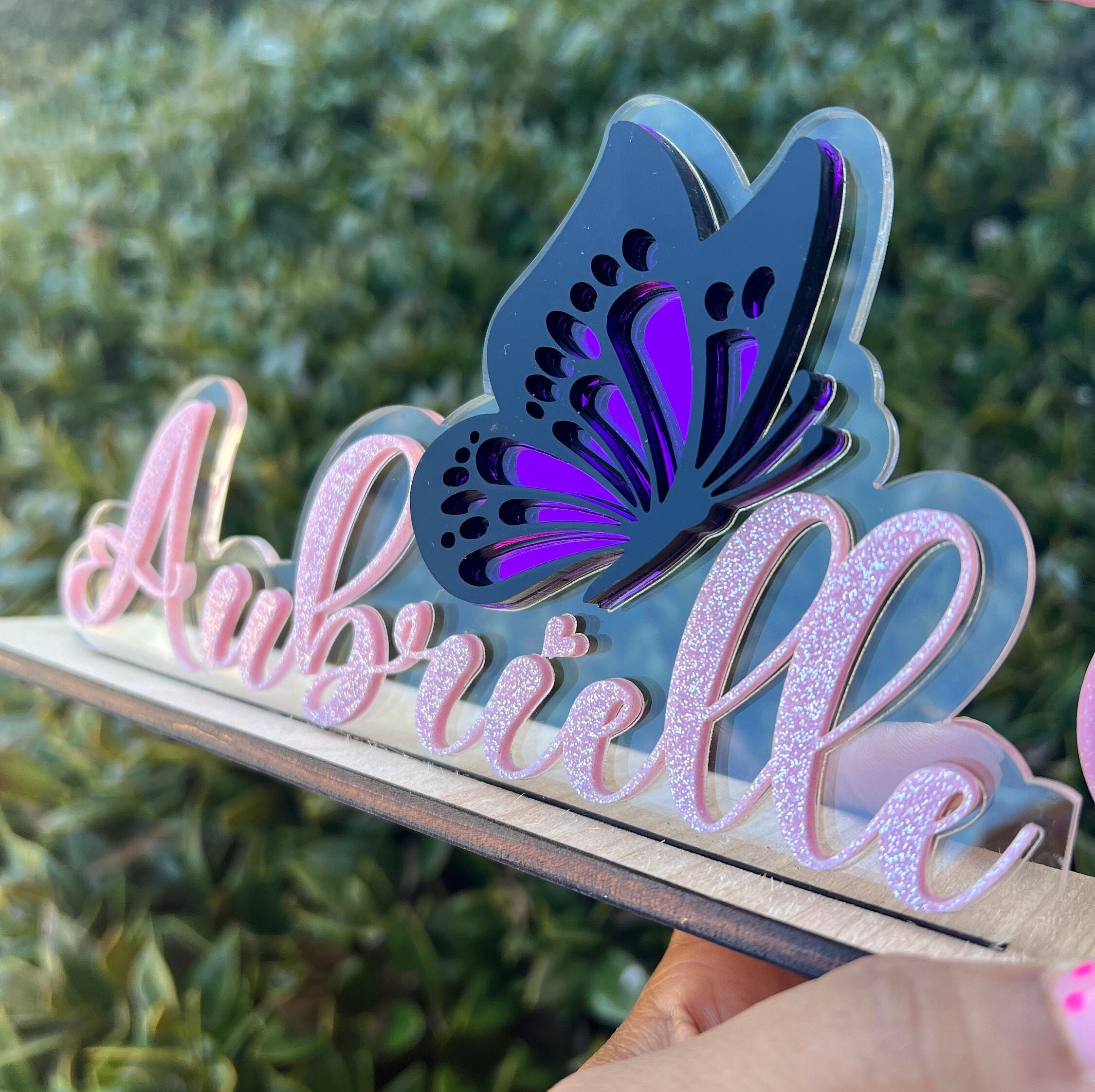 Black Girl Magic Affirmation Mirror With Afro Puffs, Custom Name, and ...