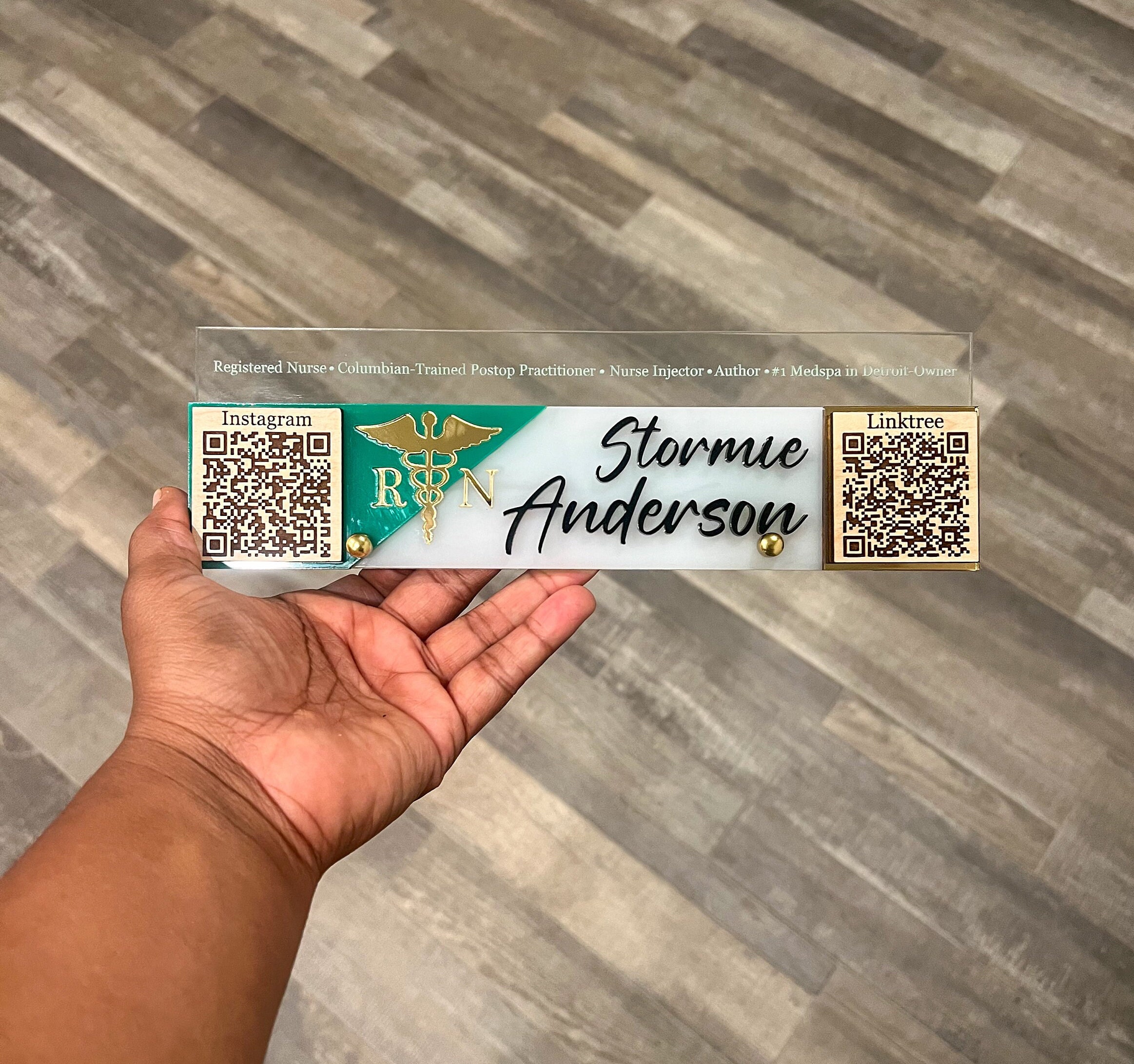 Nurse/medical Desk Plate, RN, Registered Nurse, Medical Pro, Name Plate ...