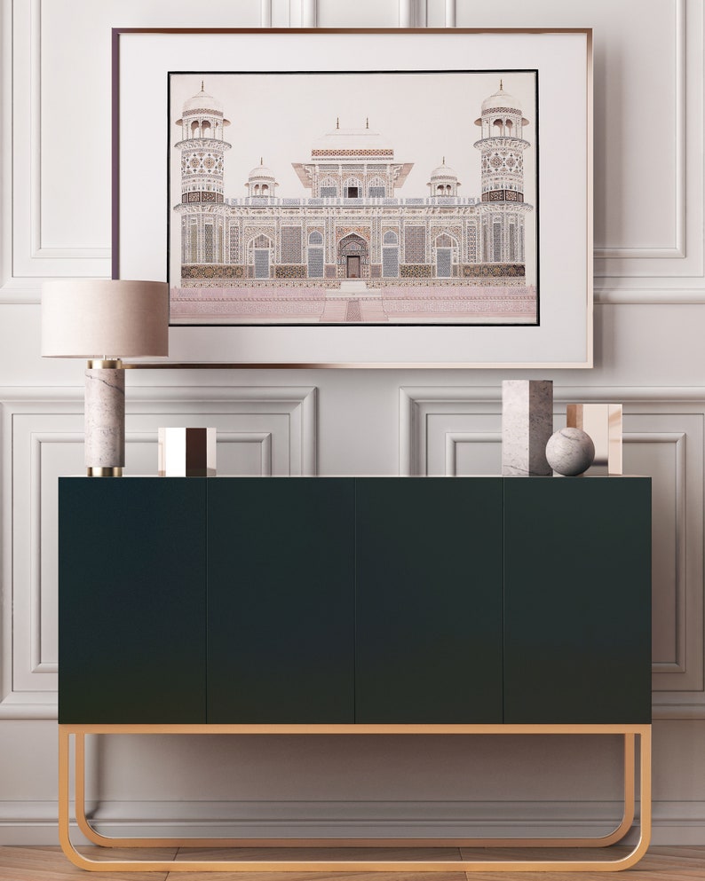 Printable Vintage Amber Fort Drawing Jaipur Boho Decor - Etsy