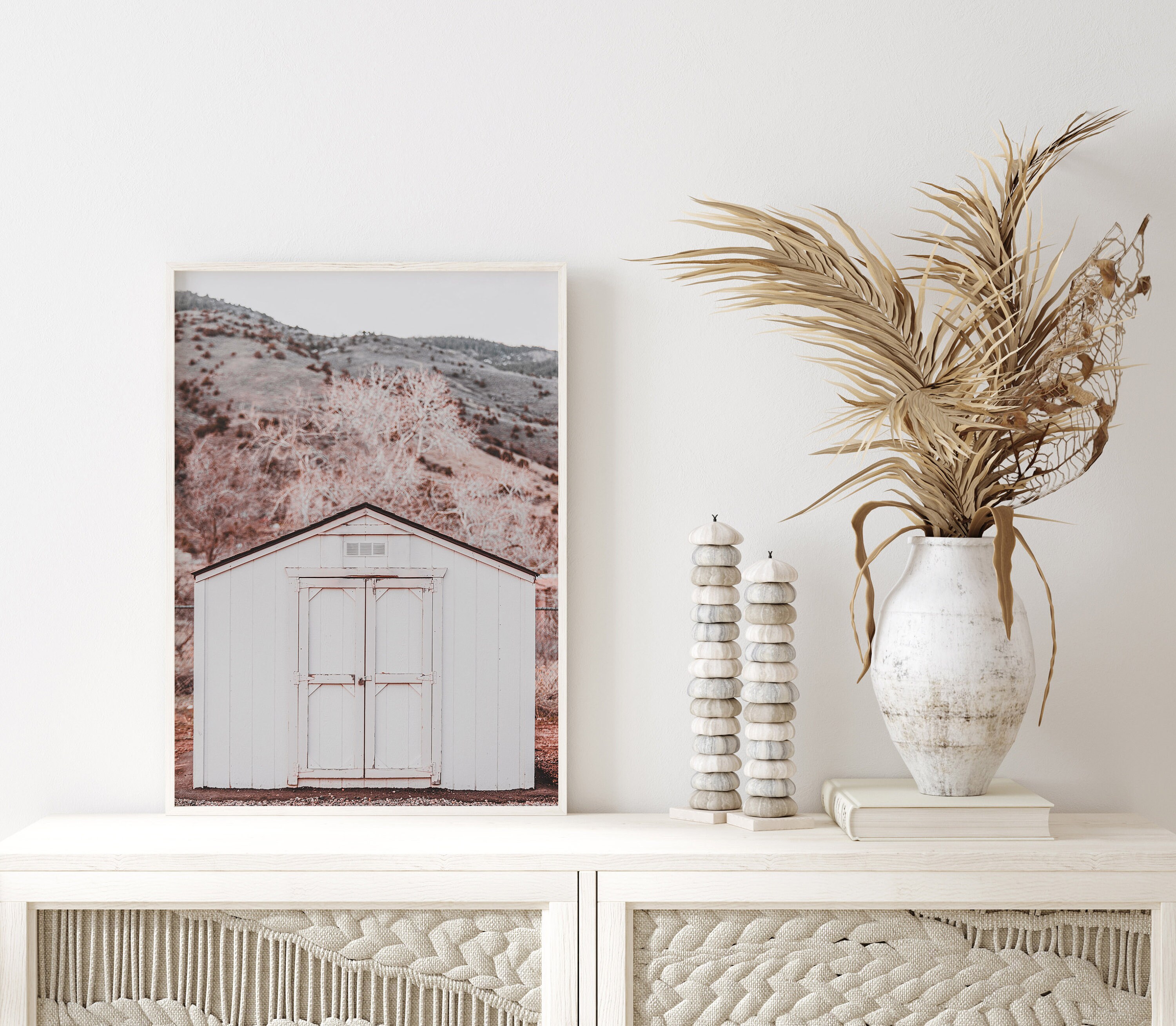 White Barn Digital Print Rustic Wall Art Printable Farmhouse - Etsy